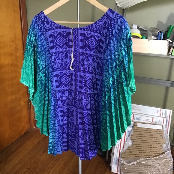 Vintage | Dresses | Vintage Tribal Pattern Fan Dress | Poshmark